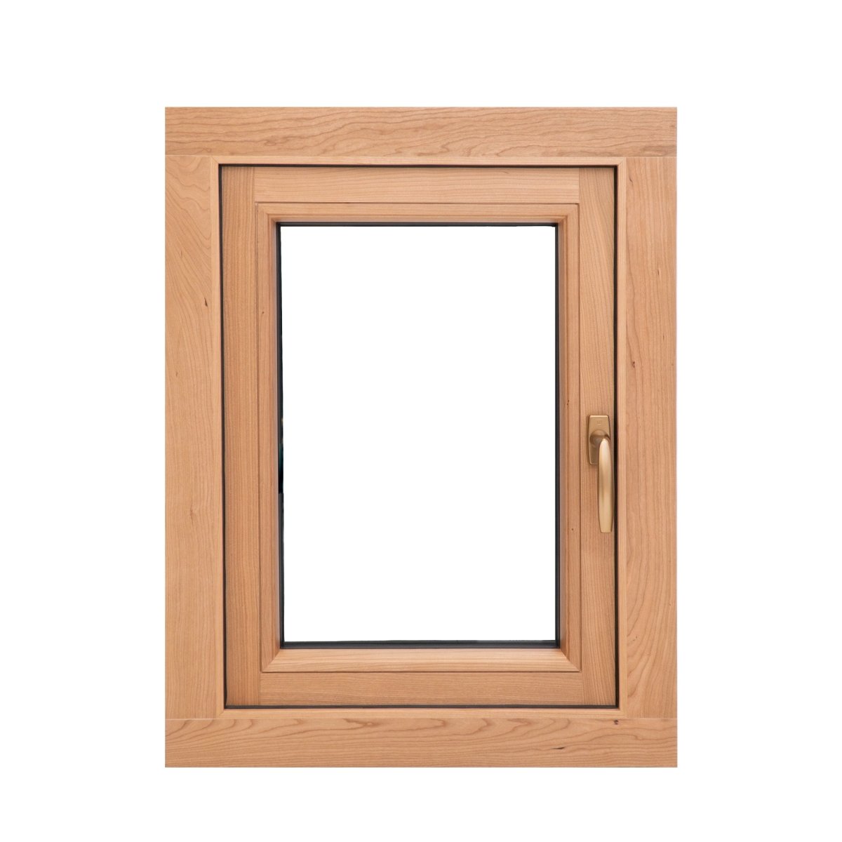 American certified aluminum clad cherry wood window – Shandong Doorwin ...