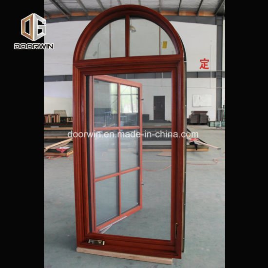 Arch Top Sash Windows with Decorative Grill Design - China Casement Wi ...