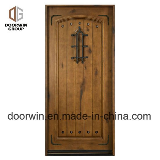 Arched Decorative Wrought Iron Clavos Exterior Doors French Door Front ...
