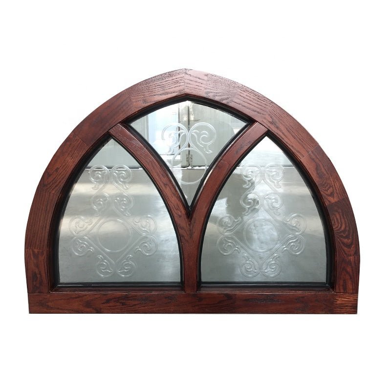 fixed round American oak wood double pane glass window – Shandong ...