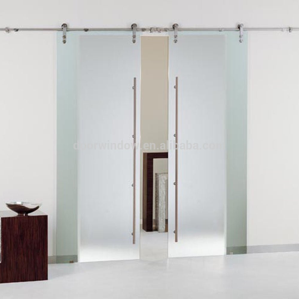 Interior triple glass sliding Barn Doors With Hardware by Doorwin ...
