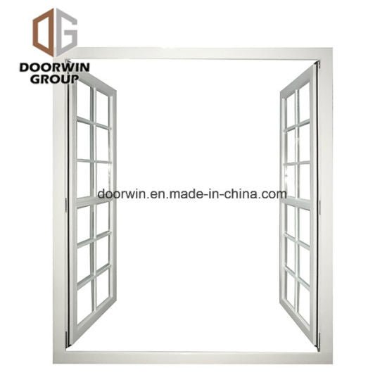 White Stain Finish Color French Push out Window with Grille - China St ...